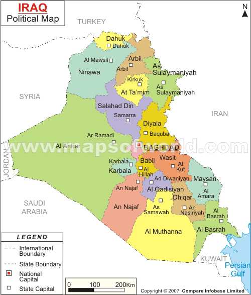 ırak haritası - Ülke Haritaları - Uydu Harita