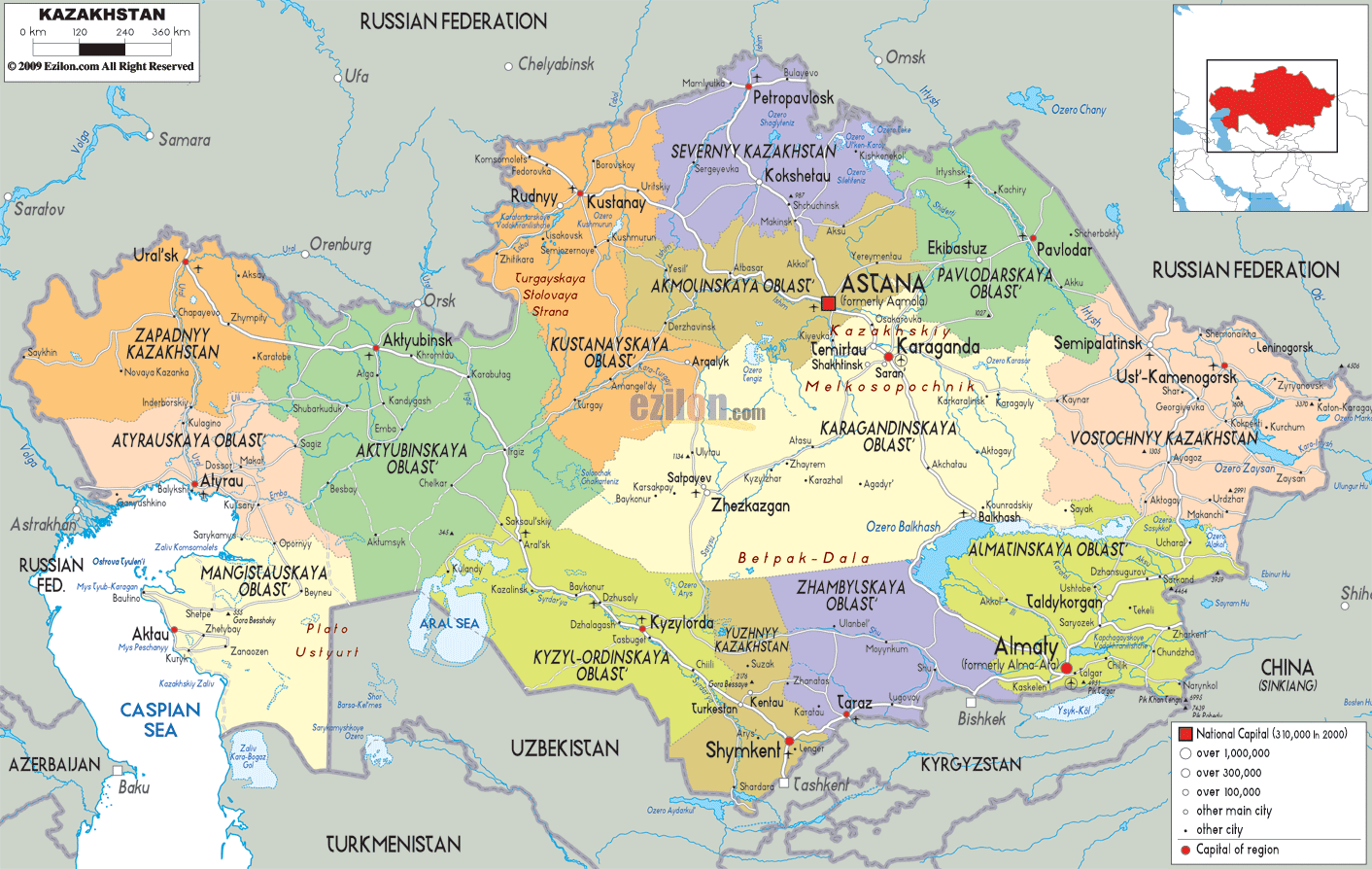Kazakhstanmap.gif - Uydu Harita