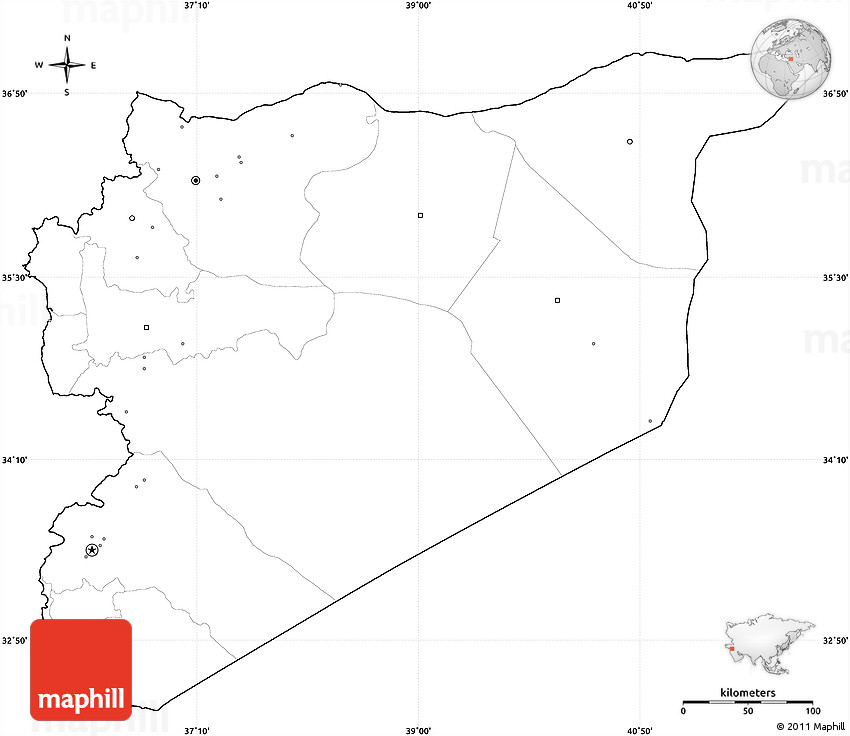 blank of syria - Ülke Haritaları - Uydu Harita