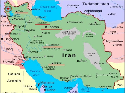 iran haritası - Ülke Haritaları - Uydu Harita