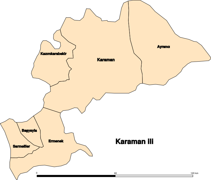 karaman haritası resimleri - Karaman Haritası - Uydu Harita