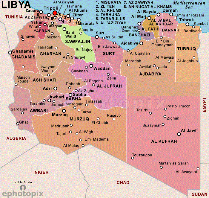 libya_political_map.gif - Uydu Harita