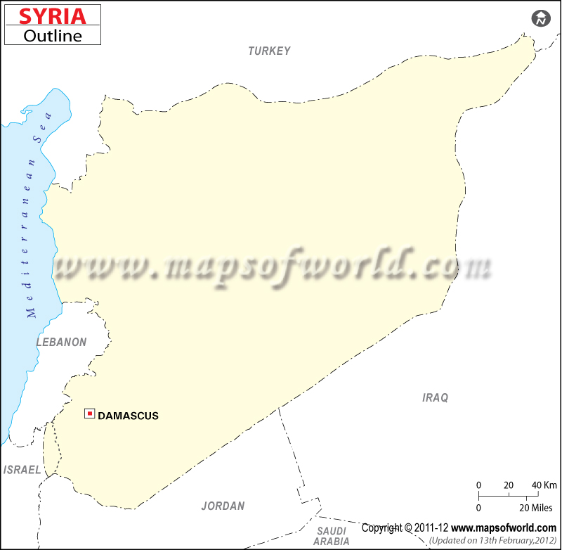 blank of syria - Ülke Haritaları - Uydu Harita