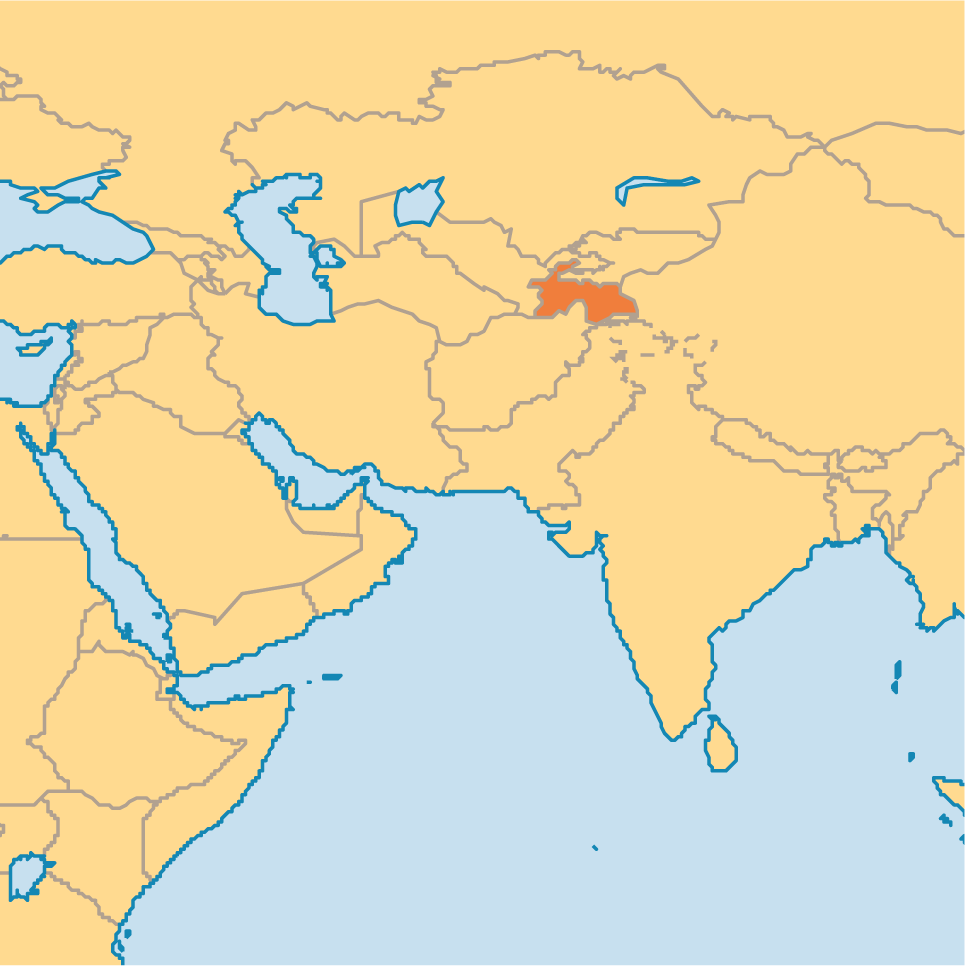 tacikistan map