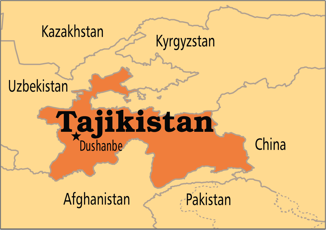 tacikistan map